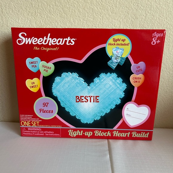 Toys | Sweethearts Lightup Block Heart Build Set | Poshmark